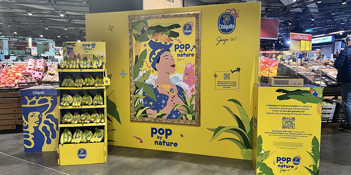 Chiquita porta l'arte dentro Carrefour con "Pop by Nature ...