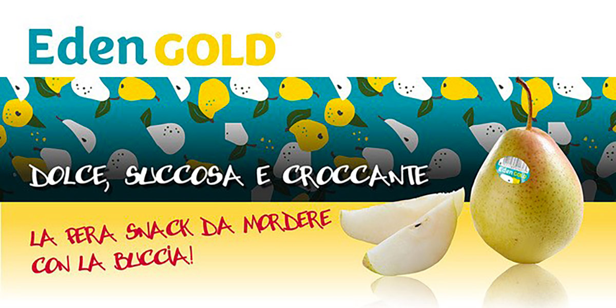 Riparte la campagna della pera snack Eden Gold® - Italiafruit News