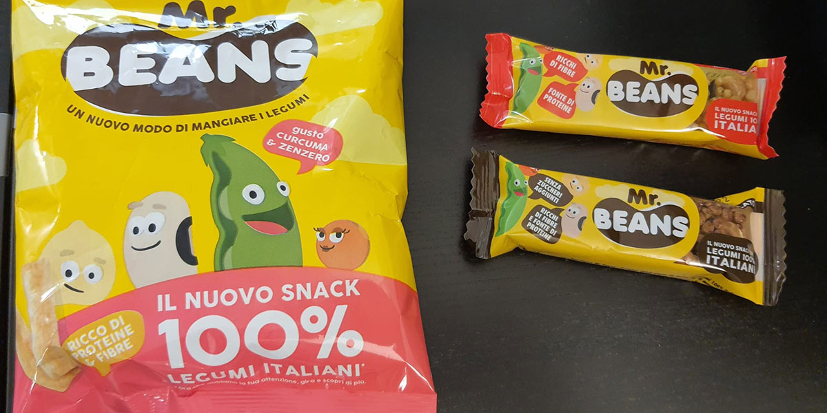Salutare e a base di legumi, è il nuovo snack Mr. Beans - Italiafruit News